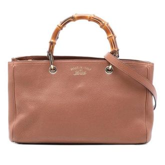 Gucci Sac bandouli&egrave;re Bamboo Shopper Pre-owned - Femme - Pre-owned - Brun - Taille: ONE Size