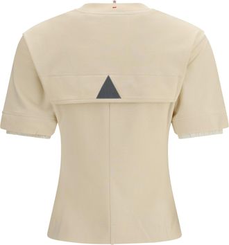 Moncler Cotton T-Shirt - Beige