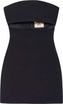 Aniye By Kurzes figurbetontes Kleid mit Bandeau-Ausschnitt und Cut-Out-Detail - - Dresses - Damen - Schwarzk - M