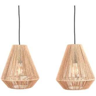 Label51 Lampe suspendue pour table &agrave; manger Ibiza de jute - MT-2316