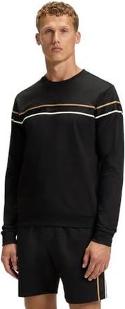 BOSS Hommes Iconic Sweatshirt Sweat en Molleton de Coton à Rayures emblématiques