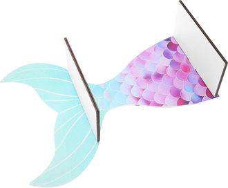 BESPORTBLE VICASKY Meerjungfrauen Wandregal Schwebendes Wandregal f&uuml;r M&auml;dchenzimmer Badezimmer und Schlafzimmer 30x22cm Minimalistisches H&auml;ngeregal zur Wandmonta