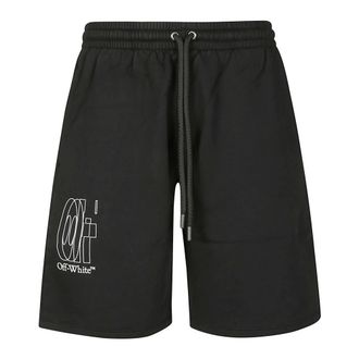 Off-white Homme, Shorts, Noir, Taille: M Big Double Arrow Skate Sweatshort