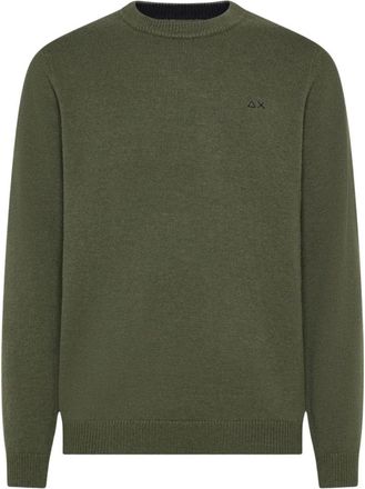 Sun 68 Pull col rond - Homme - Pulls - Vert - Taille: S
