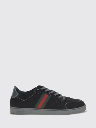 Gucci Baskets Stretch en tissu monogramme GG avec d&eacute;tail &agrave; rayures
