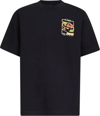 Casablanca t-shirt Heat Map à logo - Noir