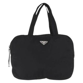 Prada Sac &agrave; main vintage en nylon Pre-owned - Femme - Pre-owned - Noir - Taille: ONE Size