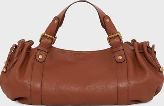 Gerard Darel Sac &agrave; main en cuir grain&eacute; int&eacute;rieur m&eacute;tallis&eacute; - 24H