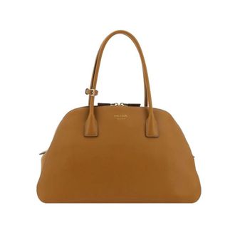 Prada Leder Umh&auml;ngetasche mit Rei&szlig;verschluss - - Bags - Damen - Braun - ONE SIZE