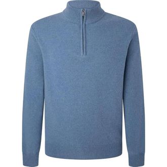 Hackett Lambswool Fzip - - Knitwear - Herren - Blau - M
