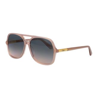 Chlo&eacute; Pilotenbrille - - Accessories - Damen - Beige - 57 MM