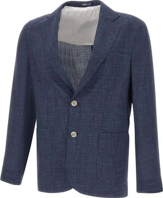 Barba Homme, Vestes, Bleu, Taille: M Easy J Mono Blazer