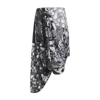 Maison Margiela Femme, Jupes, Noir, Taille: 40 FR Floral Draped Skirt