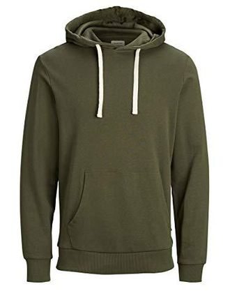 Jack & Jones Jack & Jones Homme Jjeholmen Hood Noos Sweat Shirt Capuche, Vert (Olive Night Fit:reg Fit), M EU