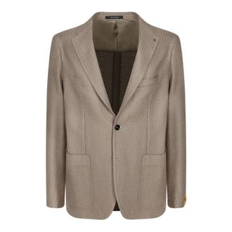 Tagliatore Jersey Blazer - - Jackets - Herren - Beige - XL