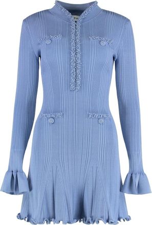 Self Portrait Femme, Robes, Bleu, Taille: 38 FR Robes