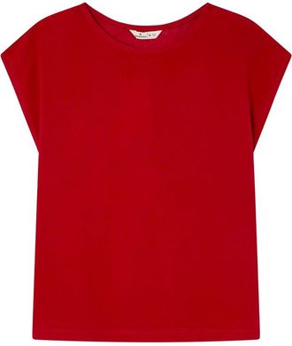 Springfield Damen 5t.b. Camiseta Bimateria Crepe Unterhemd, Himbeerrot, Medium