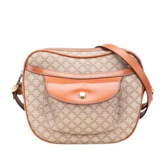 Celine Sac bandouli&egrave;re Pre-owned en toile - Femme - Pre-owned - Beige - Taille: ONE Size