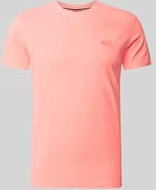 Superdry T-Shirt mit Rundhalsausschnitt und Label-Stitching