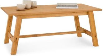IDIMEX Table Basse LUZERNA rectangulaire pour Salon en Bois Massif laqué, 110 x 45 cm, Design Moderne Minimaliste, Pieds en Bois