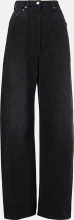 Prada High-Rise Wide-Leg Jeans