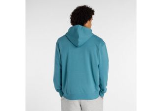 New Balance Kapuzensweatshirt AAZ Mens Lifestyle Hoodie BIG TEAL mit Kapuze, aus Baumwolle und Polyester