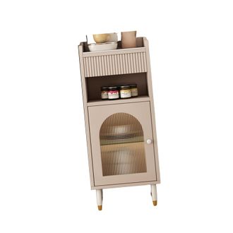 Generic Gro&szlig;z&uuml;giges Sideboard mit leichtg&auml;ngigen Scharnieren und offenen Ablagef&auml;chern, Massivholz-Schrank, geeignet for Wohn- und Schlafzimmer(Color1,42x40x1