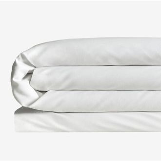 Sklum Sklum - Bettbezug aus 300-Faden-Satin Sampras Weiss Bett 150/160cm (240 x 220 cm)