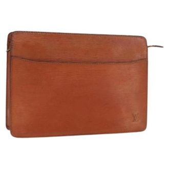 Louis Vuitton Pochette en cuir vintage Pre-owned - Femme - Pre-owned - Brun - Taille: ONE Size