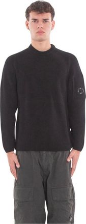 C.P. Company C.p. Company, Homme, Pulls, Noir, Taille: XL Full Rib Crewneck Lens Sweater