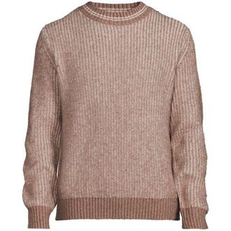 Lands End Rippstrick-Pullover, Herren, Gr&ouml;&szlig;e:56-58 regular, Beige, Wolle/Polyester/Polyacryl, by Lands End