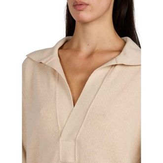 Victoria Beckham Pull col V &agrave; revers en laine et cachemire