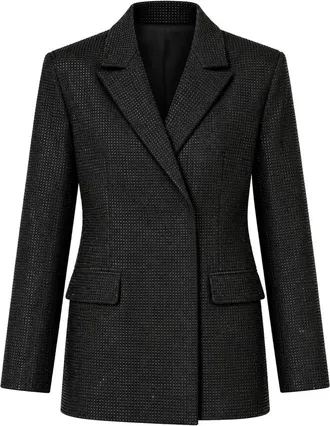 Twentyfourhaitch Veste crois&eacute;e Imarya - Femme - Vestes - Noir - Taille: 40 FR