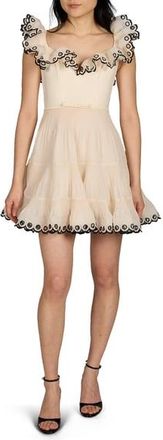 Zimmermann Mini robe brod&eacute;e &agrave; volants