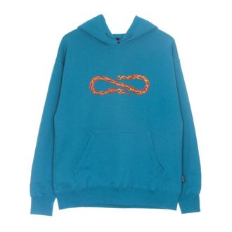 PROPAGANDA Flame Logo Hoodie T&uuml;rkis - - Sweatshirts & Hoodies - Herren - Blau - L