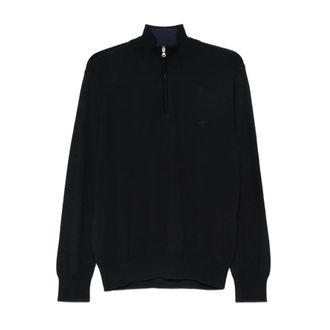 Paul & Shark Homme, Pulls, Bleu, Taille: L Pull X-Soft &agrave; demi-fermeture &eacute;clair