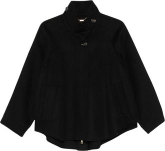 Mabrun Fiorina High Neck Cropped Coat - - Coats - Damen - Schwarzk - L