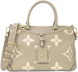 Louis Vuitton Sac Trianon Monogram Empreinte Bicolore Pre-owned - Femme - Pre-owned - Gris - Taille: ONE Size