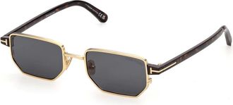 Tom Ford Homme, Accessoires, Jaune, Taille: 51 MM Liam-02 Lunettes de soleil