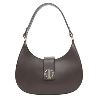 Estro & Luminara Femme, Sacs, Brun, Taille: ONE Size Sac bandouli&egrave;re en cuir
