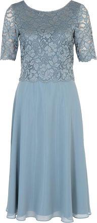 Vera Mont Damen Cocktailkleid mit Spitze Bluish Grey,52