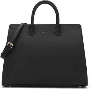 Carlheim Gotland Genuine Leather collection, Elise Genuine Leather Handbag (Black)