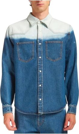 Marni Homme, Chemises, Bleu, Taille: L Chemise en denim d&eacute;grad&eacute;e