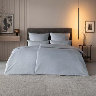 ESTELLA Schweizer Premium Satin Bettw&auml;sche 135x200 Paul grau Uni 2174-810