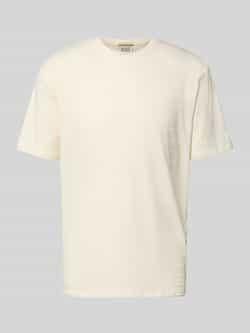 Scotch & Soda T-Shirt mit Strukturmuster und Rundhalsausschnitt