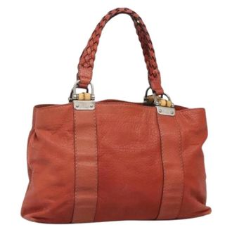 Gucci Sac &agrave; main en cuir Pre-owned - Femme - Pre-owned - Rouge - Taille: ONE Size