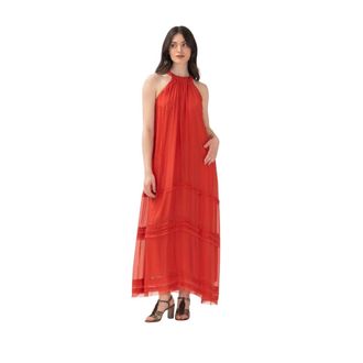 Momoni Damen, Kleider, Orange, MGr&ouml;&szlig;e