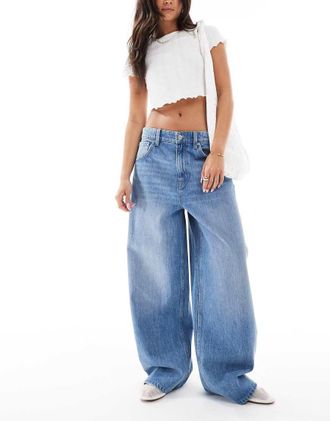 Cotton On Jean boyfriend ultra baggy - Bleu marais