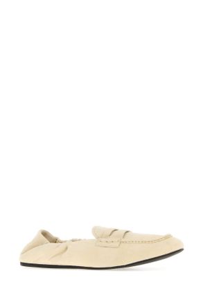 Miu Miu Suede Loafers - Beige