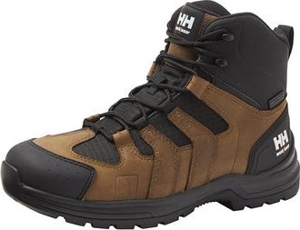 Helly Hansen Helly-Hansen Oslo Hiker Bottes de travail l&eacute;g&egrave;res en cuir ripstop avec embout en aluminium et bottes de s&eacute;curit&eacute; antid&eacute;rapantes, Marron fonc&eacute; 780, 44.
